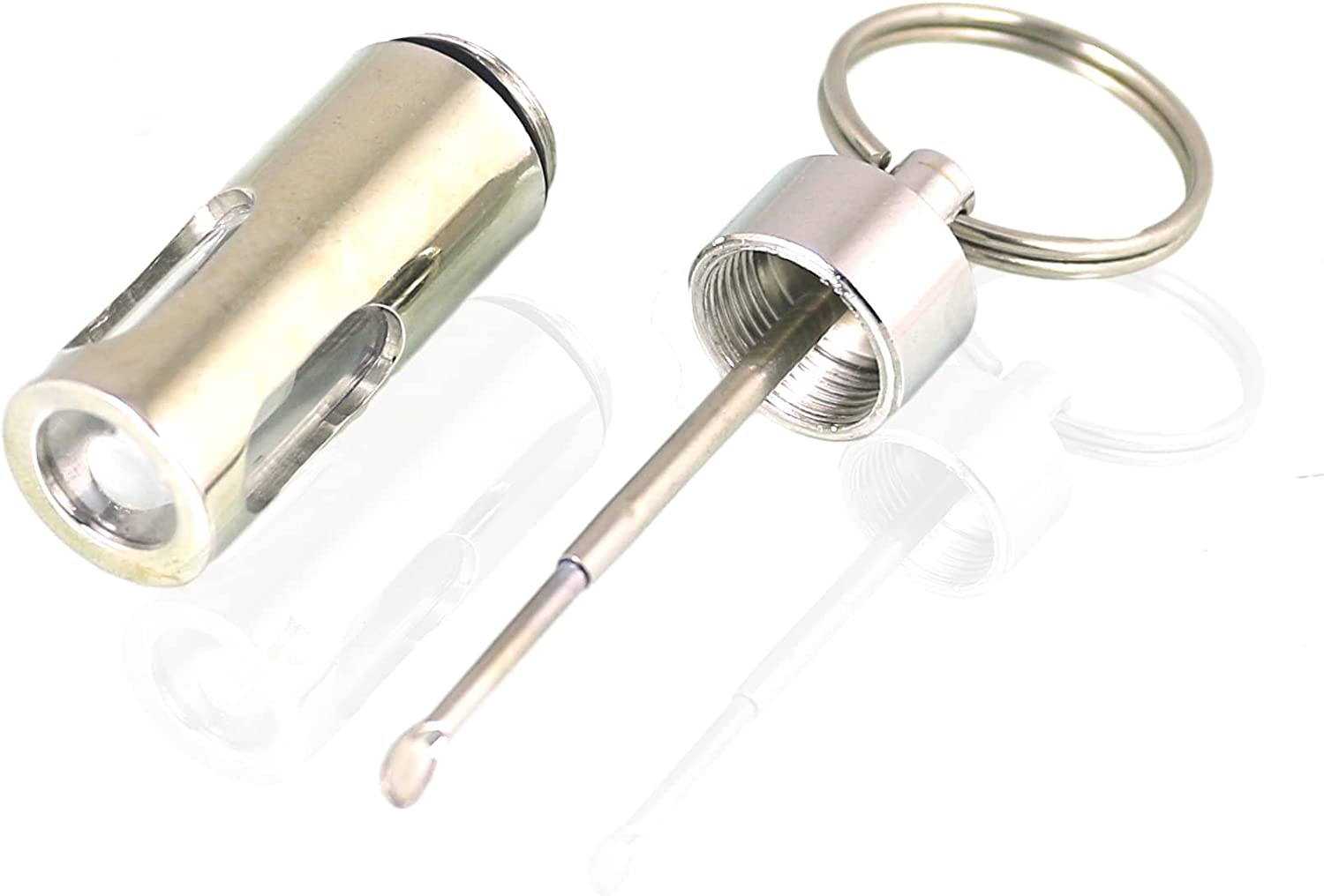 Mini Keychain Airtight Storage Bottle Portable with Screw Cap Storage ...