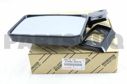8794060372 Genuine Toyota MIRROR ASSY, OUTER REAR VIEW, LH 87940-60372 ...