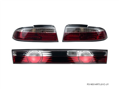 P2M for Nissan S14 Silvia 240SX 1995-96 Zenki 3PCS Crystal Rear Tail ...