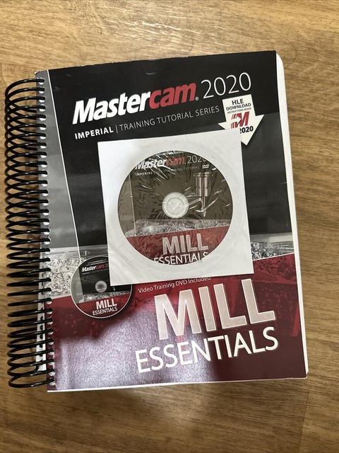 Mastercam 2020 Mill Essentials Imperial Training Tutorial Series Book With DVD for sale online ...