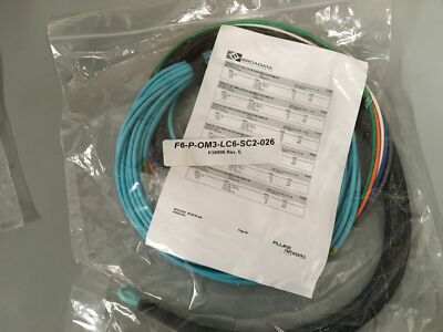 Broadata F6-P-OM3-LC6-SC2-026 26.5ft Blue 6-Fiber Cable Assembly | eBay