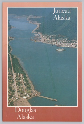 Juneau-Douglas Alaska~View Across Gastineau Channel~Continental ...