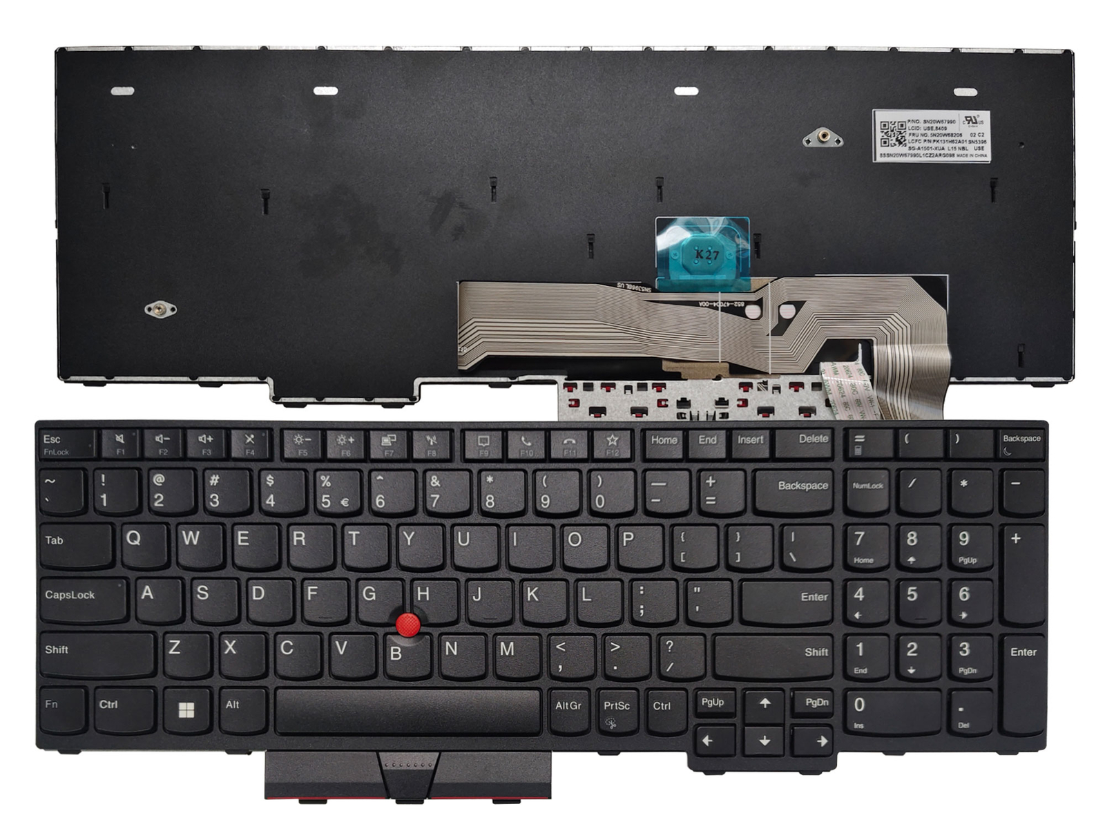 New US Keyboard for Lenovo ThinkPad L15 Gen 1 Gen 2 Black SN20W67990 ...