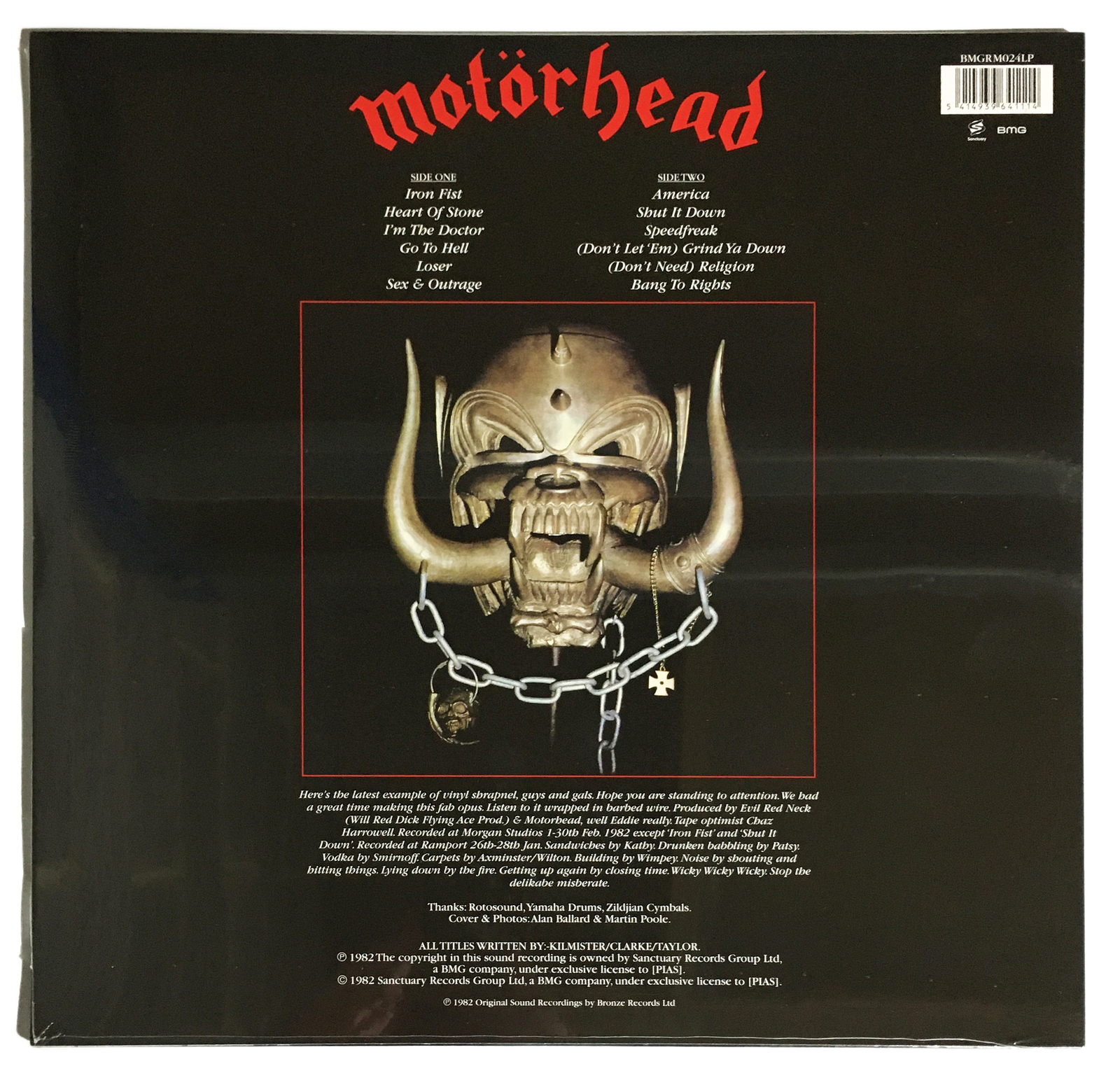 Motorhead Iron Fist LP Vinyl New Sealed 5414939641114 | eBay