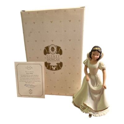 LENOX DISNEY SHOWCASE COLLECTION 7 1/4" SNOW WHITE FIGURINE 1998 COA ...