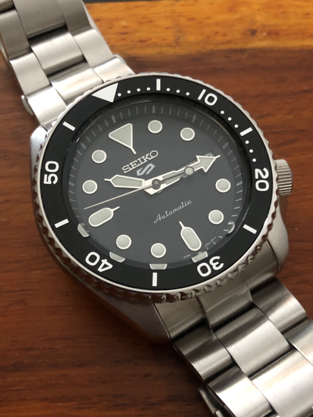 Seiko 5 Sports SRPD55K1 Black Dial Bracelet Upgrade (Aftermarket ...