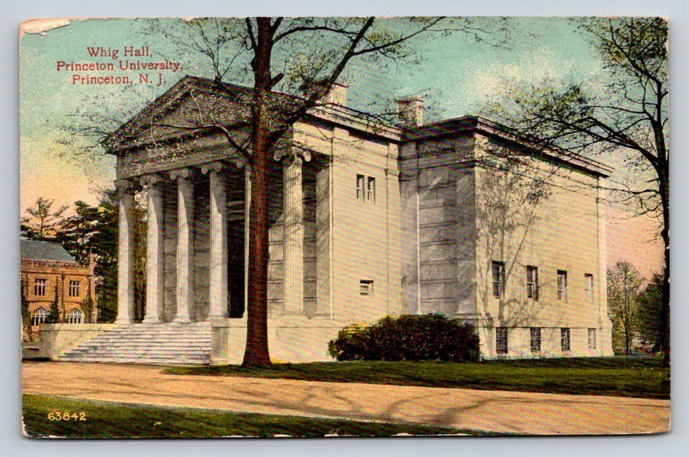Whig Hall Princeton University New Jersey Postcard | eBay
