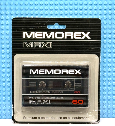 MEMOREX MRX I 60 1982 USA CARD VERSION BLANK CASSETTE TAPE (1)(SEALED ...