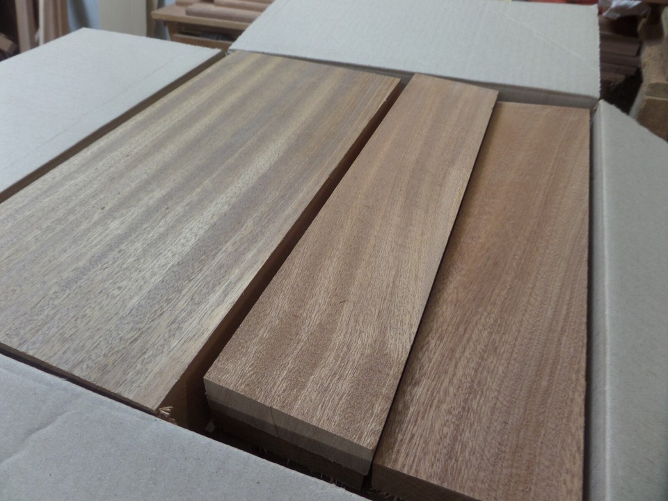 hardwood timber off cuts Sapele various sizes (19512SR) hobby pack ...