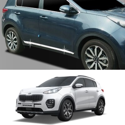 2016-2018 Kia Sportage Chrome Side Under Line Protector Guards 4PCS ...