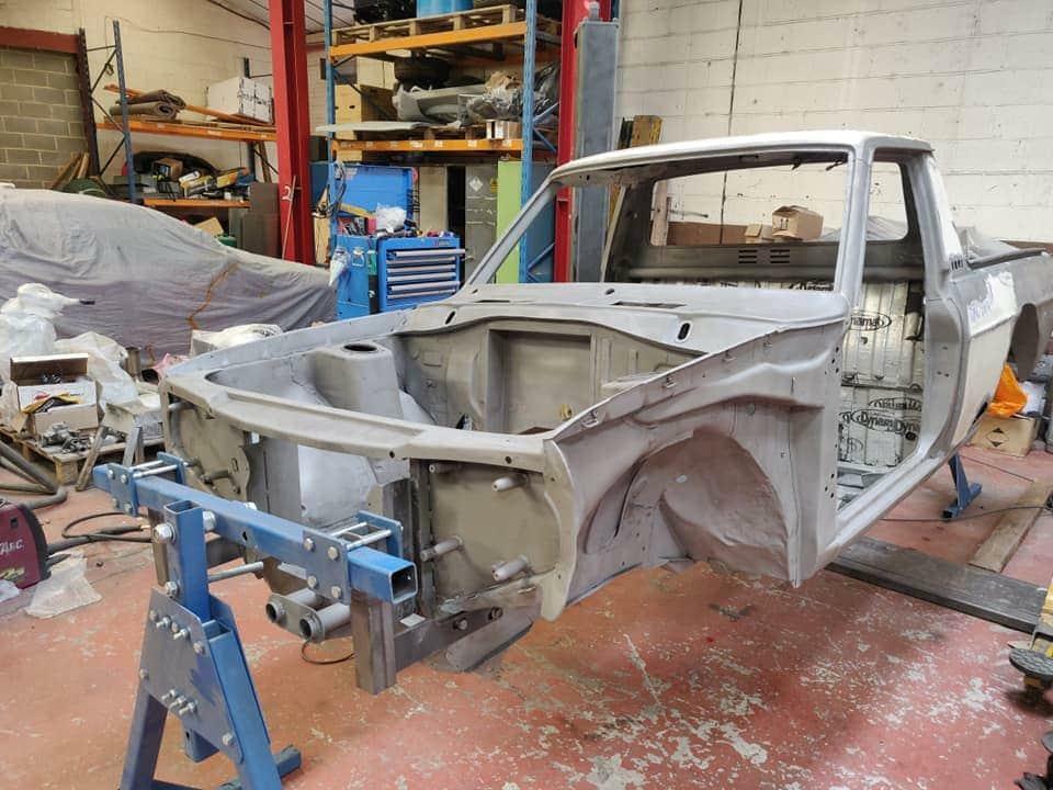 Car body rollover jig rotisserie restoration Vauxhall Leyland mg ford ...