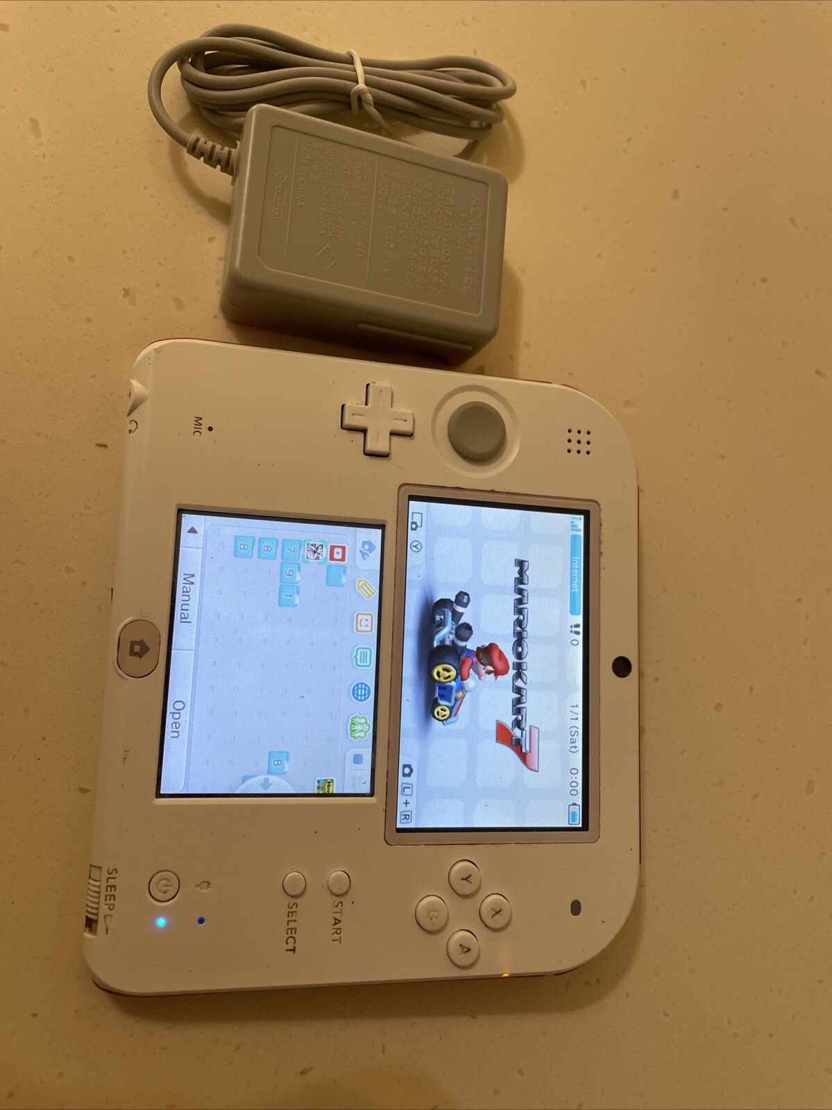 Nintendo 2DS Launch Edition White And Red Handheld System - A2 | eBay