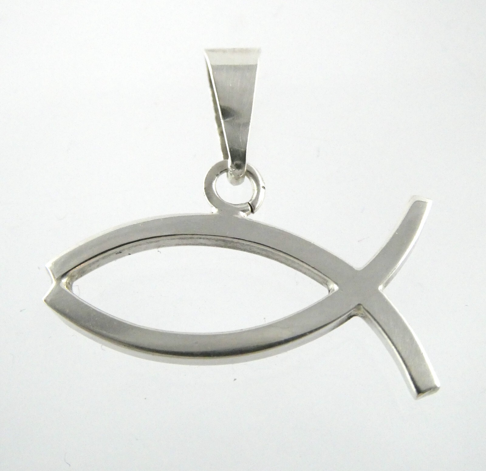 Sterling Silver Ichthys Pendant Jesus Fish Christiani… - Gem