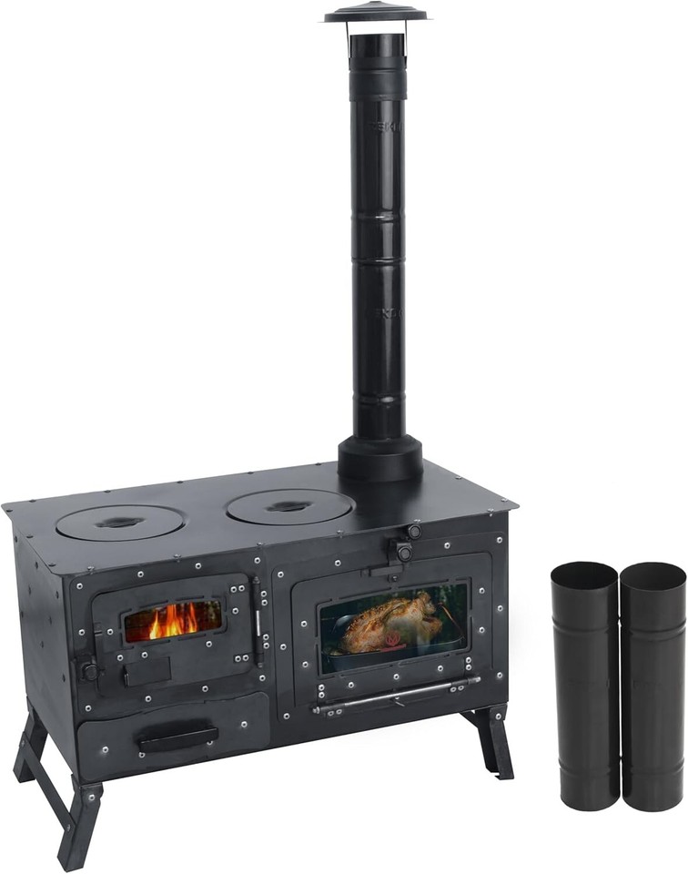 Camping wood burning stove with oven , Camping cooker wood stove | eBay