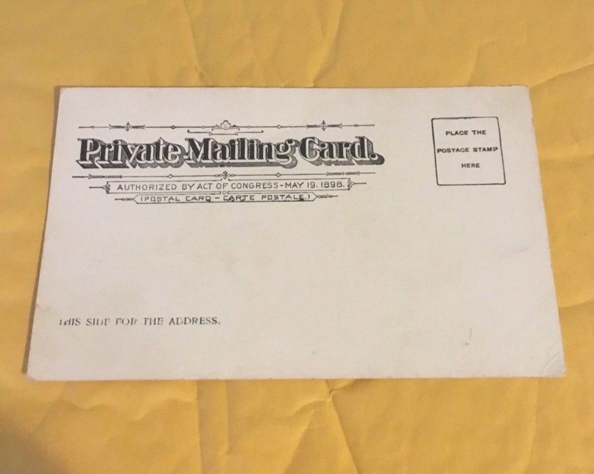 PRIVATE MAILING CARD POSTCARD POST OFFICE UNPOSTED | eBay