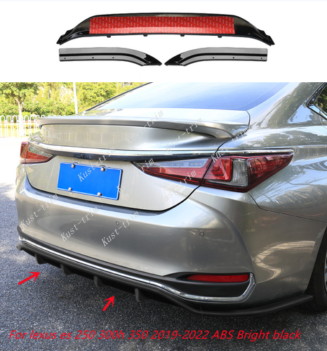 NEW For lexus es 250 300h 350 2019-2022 black style Rear Diffuser ...