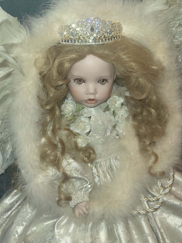 RARE. FALLON by Linda Rick/The Doll Maker. 24" ANGEL Porcelain Doll ...