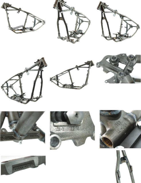 1949-1952 Harley-Davidson Panhead FL Replica "HM" Wishbone Rigid Frame ...