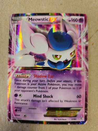 Pokémon TCG Meowstic-EX Generations 37/83 Holo Holo Rare EX - NM | eBay