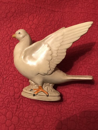 Haeger Art Pottery Dove Love Bird Wings Ceramic Figurine Vintage USA | eBay