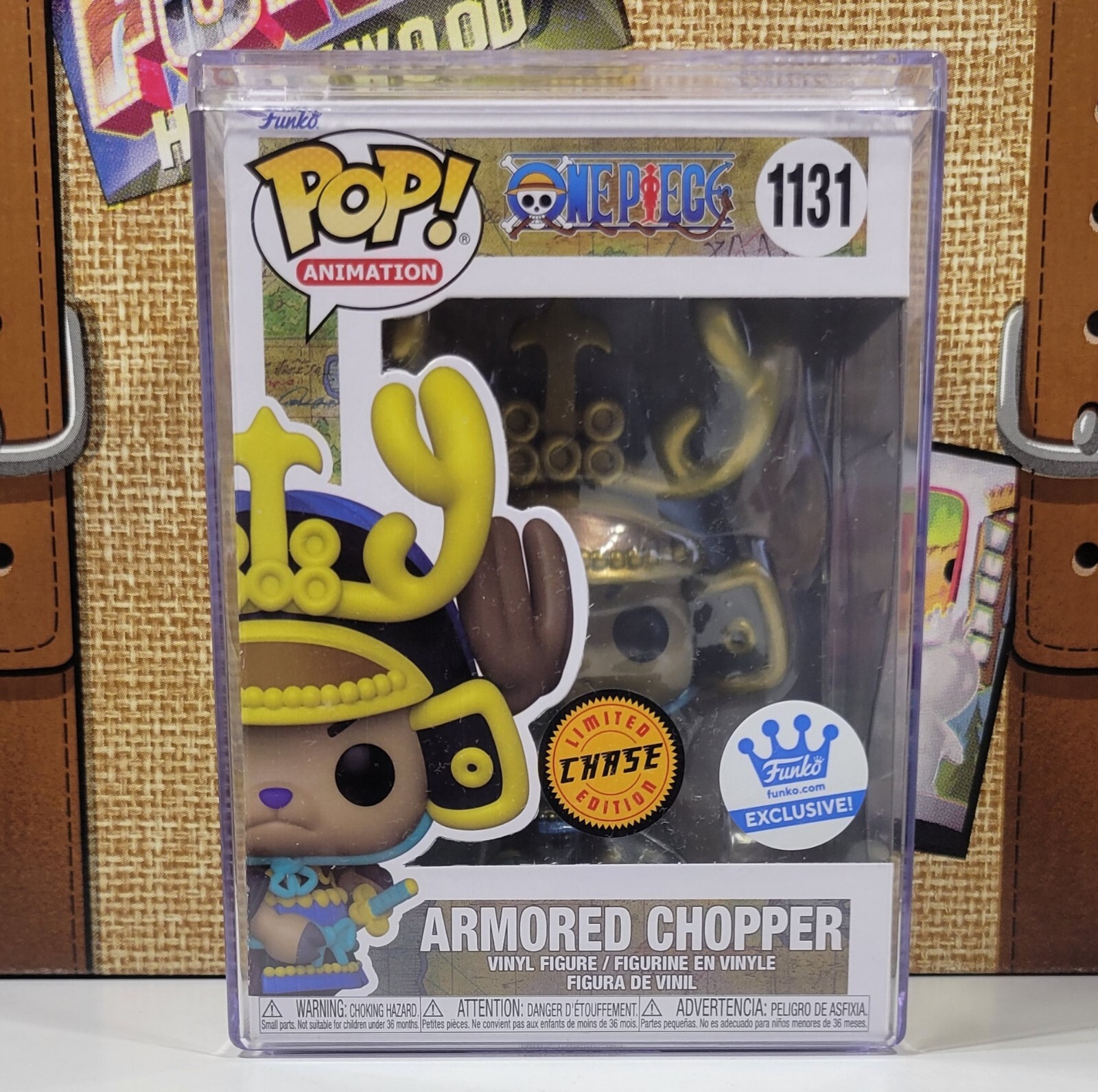 FUNKO POP ARMORED CHOPPER 1131 CHASE FUNKO EXCLUSIVE ONE PIECE NEW MINT ...