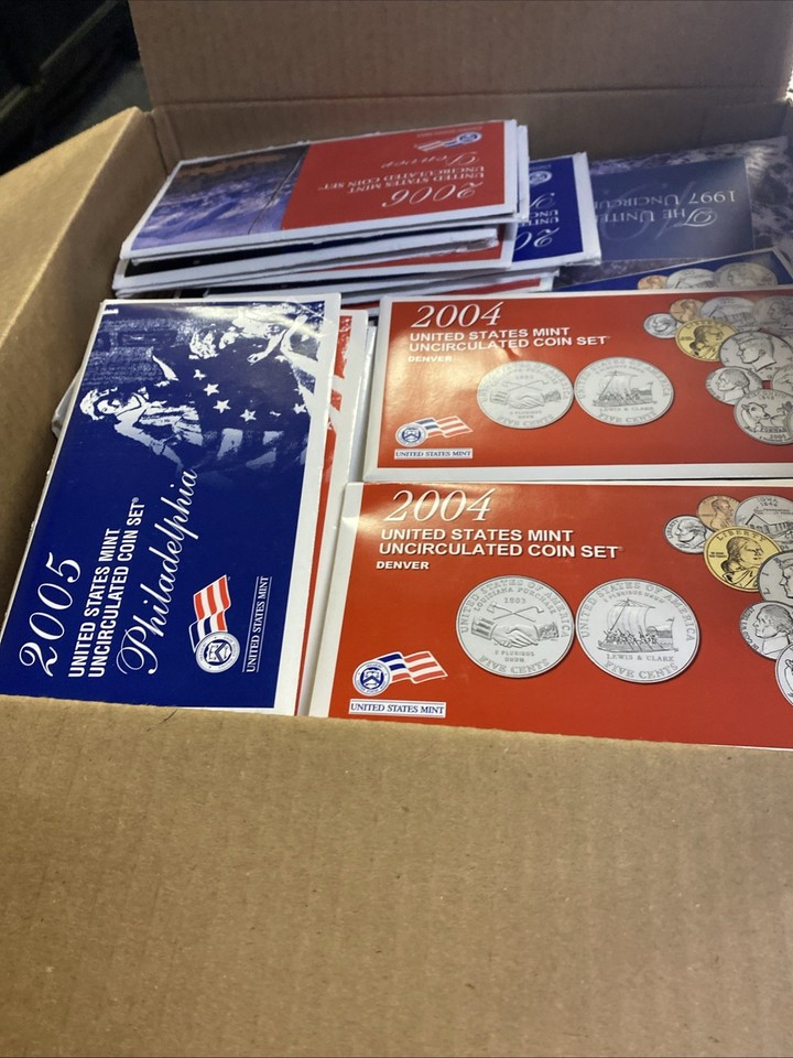Lot Of (89) U.S. Mint P&D Uncirculated Mint Sets In OGP SEE PHOTO LIST ...