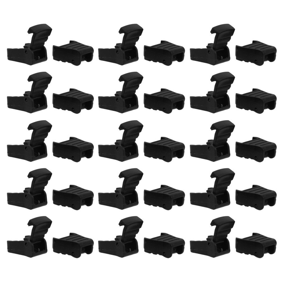 50 PCS School Bag Lanyard Buckle Drawstring Clamp End Caps for Rope | eBay