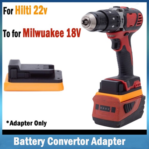For Hilti 22V B22 Li-ion Battery Adapter Convert To For Milwaukee 18V ...