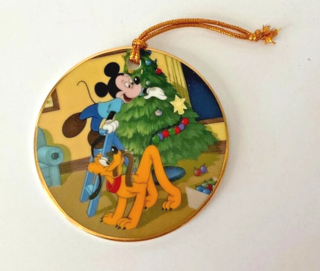 Disney WDCC PLUTO 'S CHRISTMAS TREE ORNAMENT Mickey Mouse & Pluto | eBay