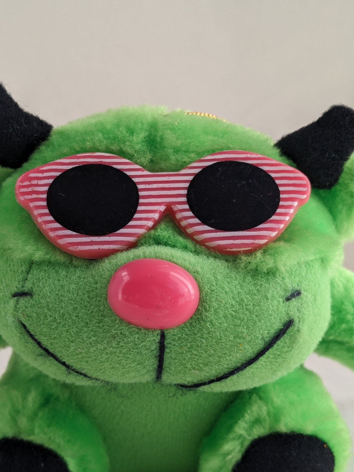 Vintage 1990’s ACME PLUSH Green MONSTER Devil GLASSES RARE 4" | eBay