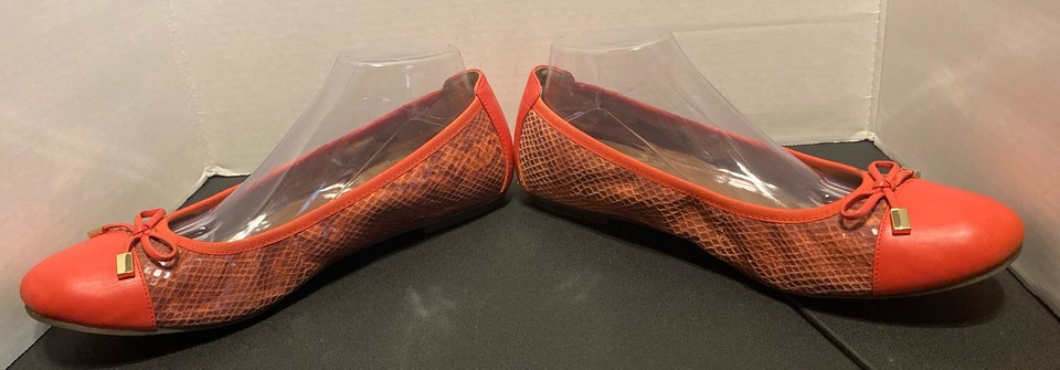 VIONIC Minna Ballet Flats Women’s Sz 10 Cap Toe Leather Comfort Slip On ...