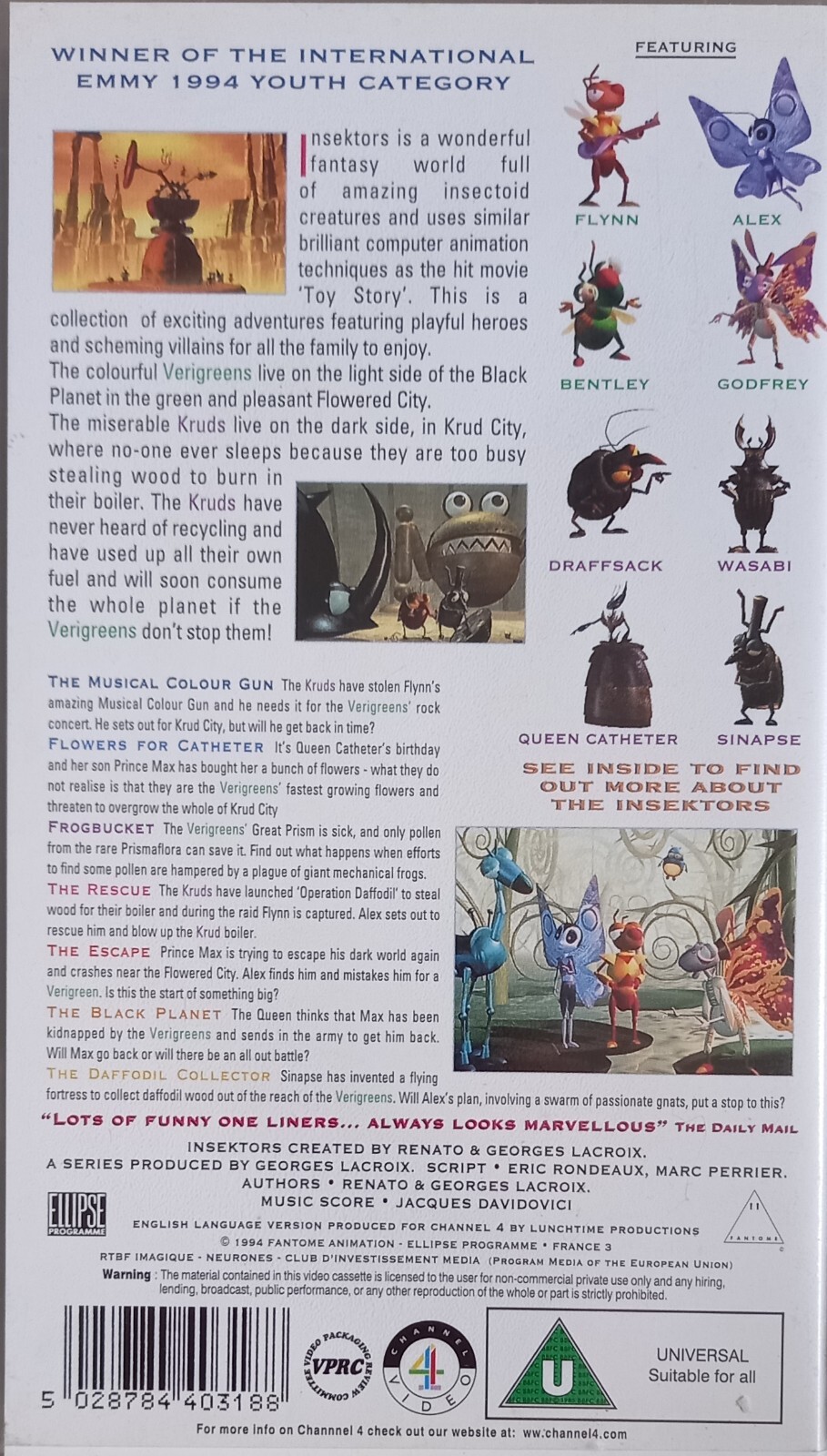 Insektors - The Musical Colour Gun And Other Adventures (VHS/SH, 1996 ...