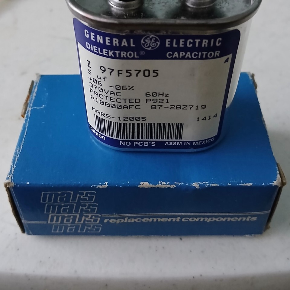 GE Motor Run Capacitor 5uF 370VAC 97F5705 New OEM Part Z97F5705 | eBay