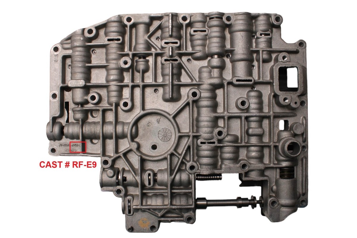 Diagrama Esquemático Del Cuerpo De La Válvula Aod De Ford La