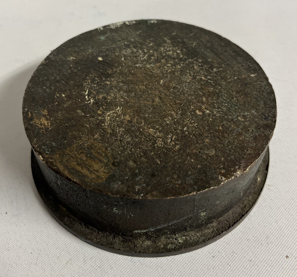 Antique Brass Lead Filled Circle Anvil Jeweler Blacksmith Tinsmith ...