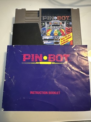 Pinbot Nintendo NES Authentic Cartridge Manual Tested Working Pinball ...