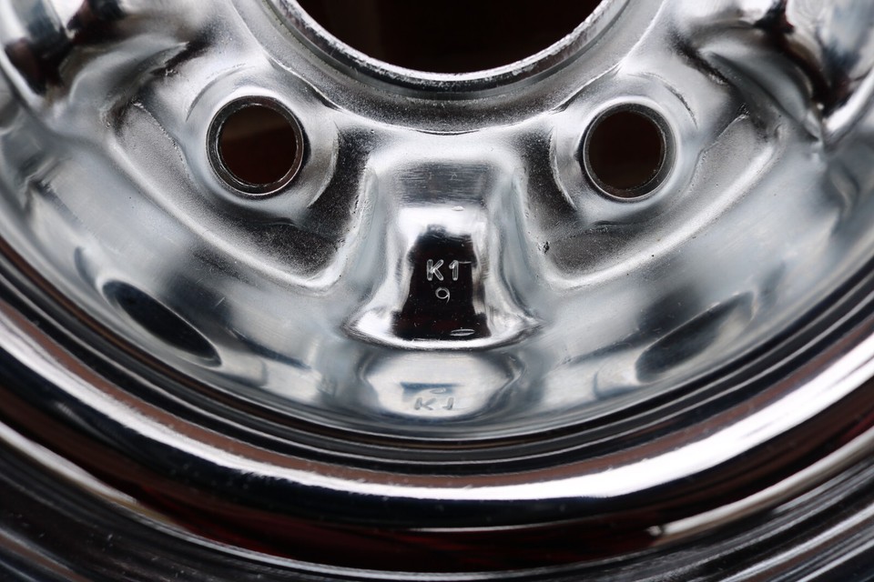 VINTAGE NOS SUPERIOR CHEVY CHROME REVERSE RALLY WHEELS 15X7 CAMARO ...