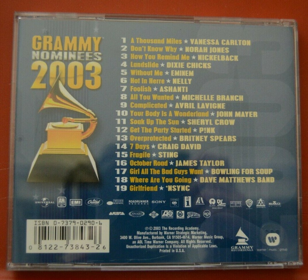 Grammy Nominees 2003 - Audio CD By 2003 Grammy Nominees - GOOD ...