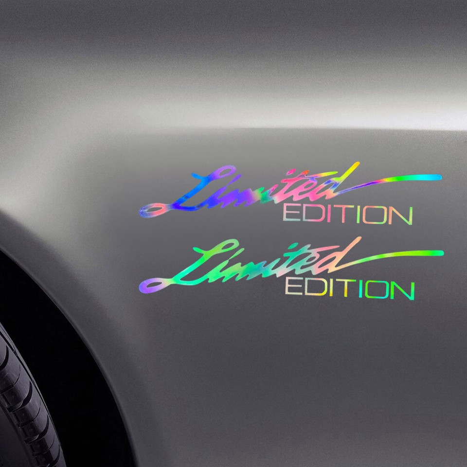 2x Laser LIMITED EDITION Car Styling Vinyl Auto Window Sticker Decor ...