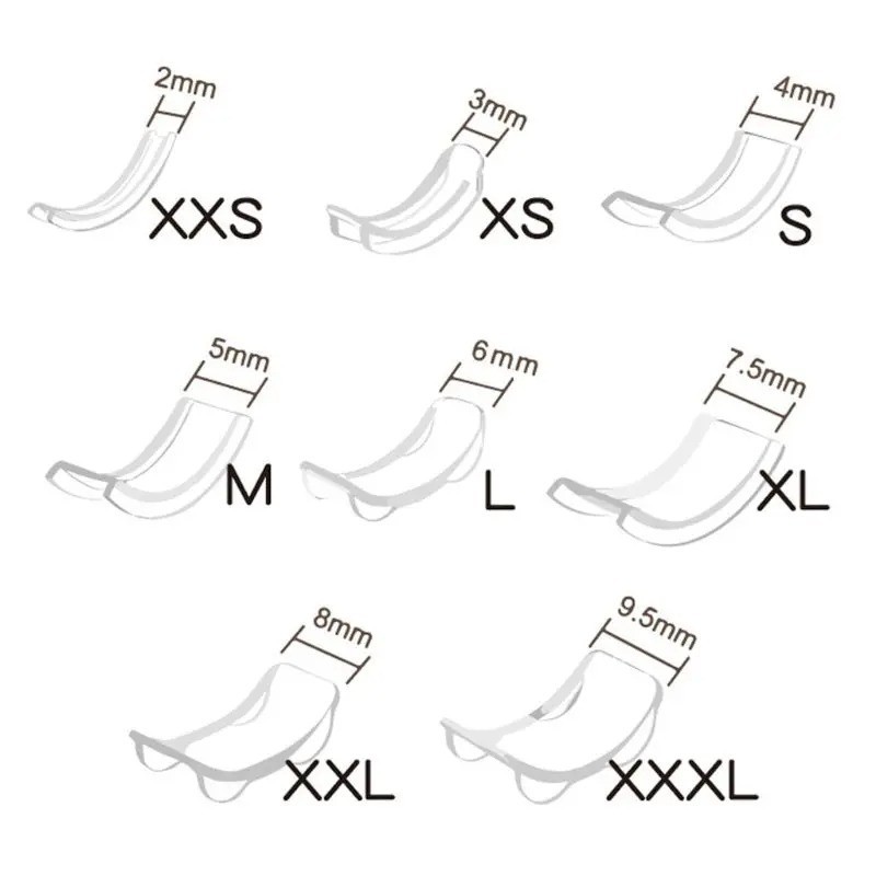 8Pcs Set Invisible Design Loose Ring Size Clip Guard Resizer Reducer ...
