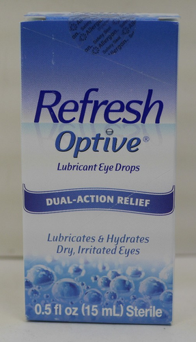 Refresh Optive Lubricant Eye Drops Dual-Action Relief - 0.5 fl oz (15 ...