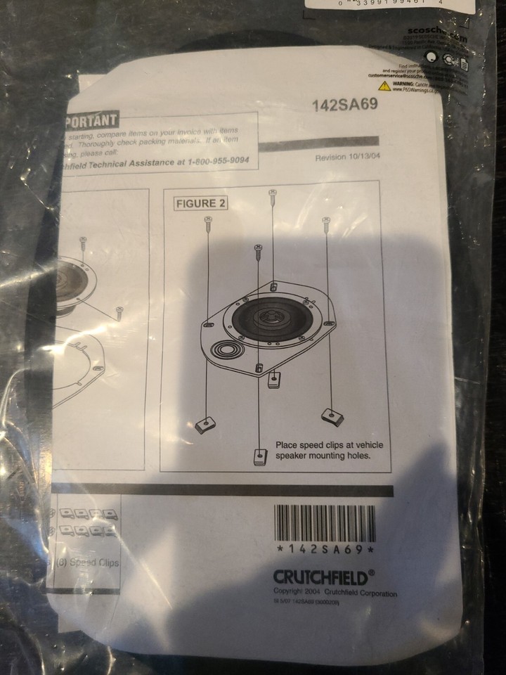 Scosche Car Stereo Install Accessory Convertible 6 X 9” Speaker Adapter ...