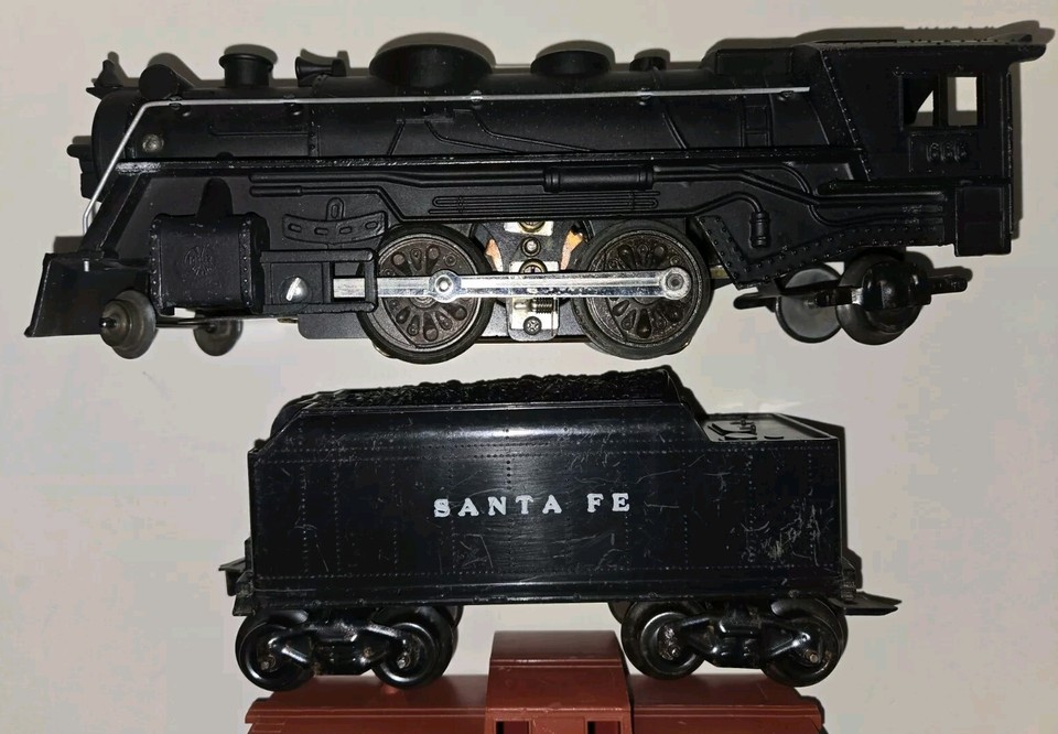 Marx 666 Diecast Steam Locomotive w/ Santa Fe Tender & Caboose Type G ...