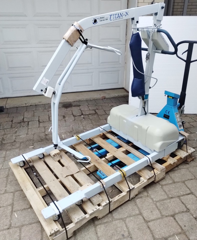 THE MEDICAL TOLLOS TITAN -X BARIATRIC 1000 LB PATIENT LIFT ADJ BAR ...