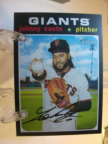 2020 Topps Heritage Baseball Card #16 Johnny Cueto (519) | eBay