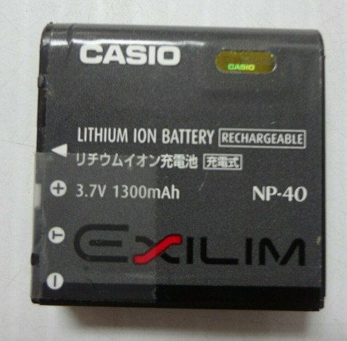 Genuine Original CASIO NP-40 Battery For EXILIM EX-FC100 FC150 Z1000 ...