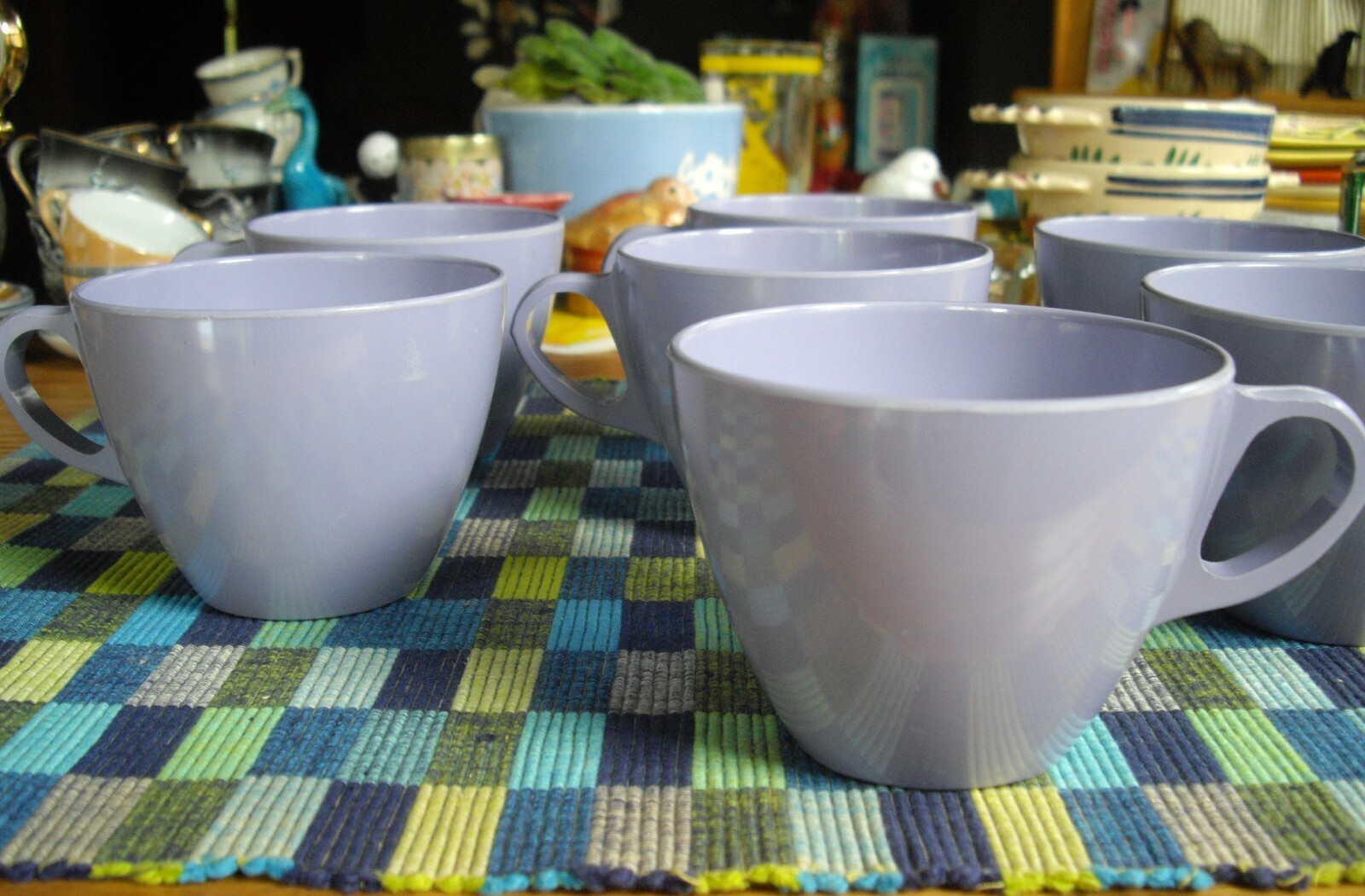 Vintage Royalon Melmac Melamine LILAC PURPLE Tea Cups Teacups ~ Set of ...