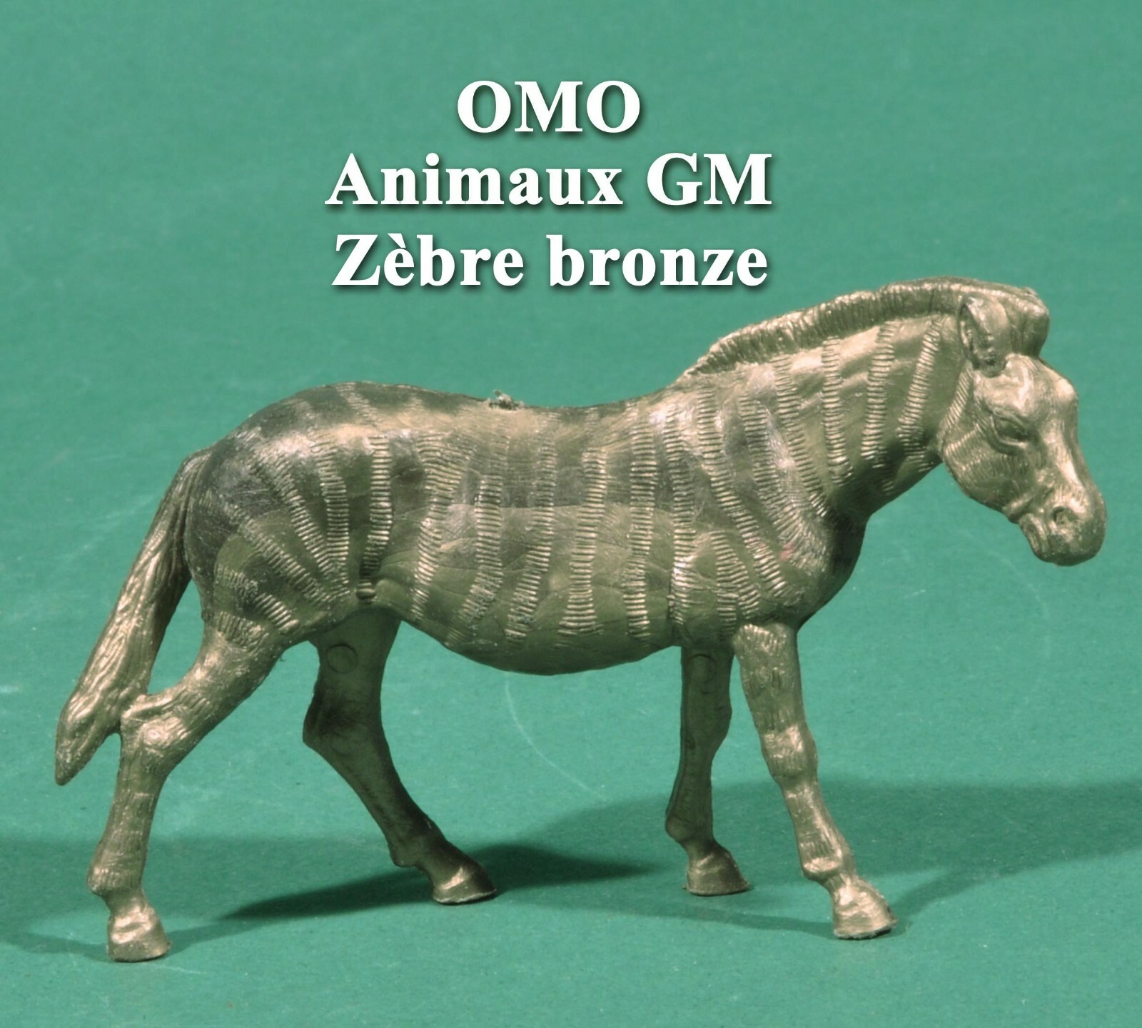OMO, animaux sauvages GM, zèbre, plastique bronze 70 mm | eBay