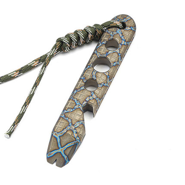 Titanium Pocket Pry Bar Crowbar EDC Bottle Opener Portable Outdoor ...