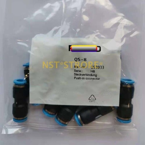 10PCS/Bag New QS-8 Push-In Fitting Connector 153033 | eBay UK